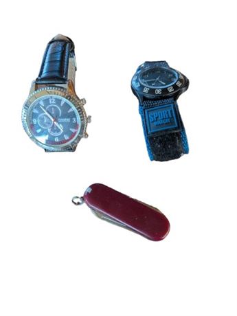 Rust Belt Revival Online Auctions - Mens Watches and Knife