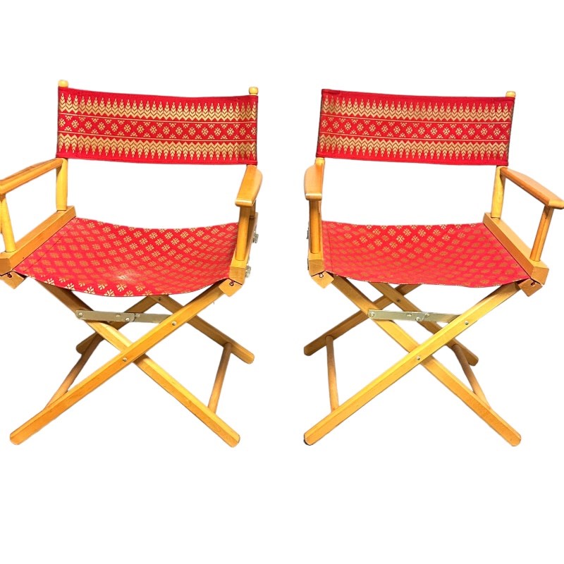 Rust Belt Revival Online Auctions - Red "Moroccan" Pattern Upholstered ...