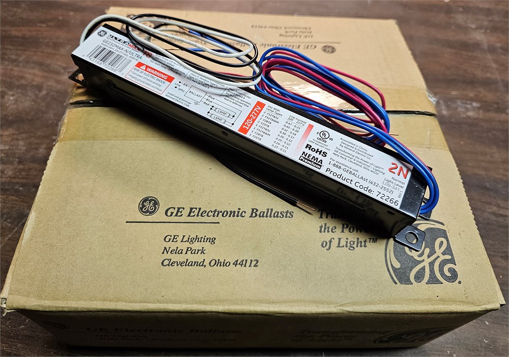 Rust Belt Revival Online Auctions - GE Electronic Ballasts, 10 Count