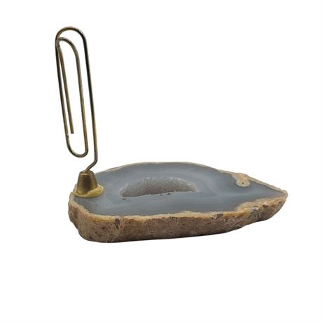 Rust Belt Revival Online Auctions - Geode Paperclip Paperweight, Vintage