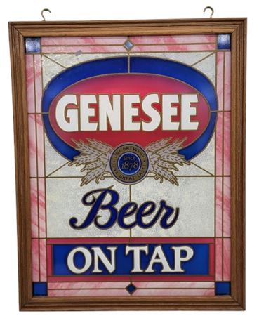 Rust Belt Revival Online Auctions - Vintage Genesee Beer on Tap Stained ...