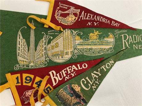 Rust Belt Revival Online Auctions - Vintage Pennant Collection - NEW YORK