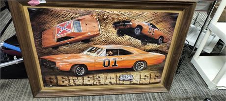 Rust Belt Revival Online Auctions - Framed General Lee Poster With ...