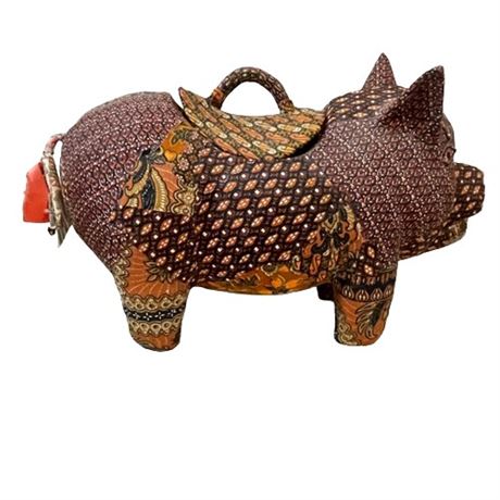 Rust Belt Revival Online Auctions - Fabric, Paper Mache' Pig Floor ...