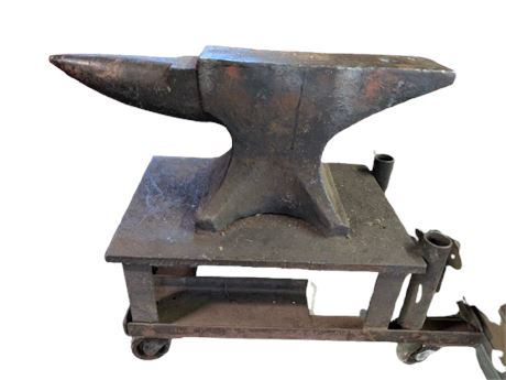 Rust Belt Revival Online Auctions - Large Anvil on Cart
