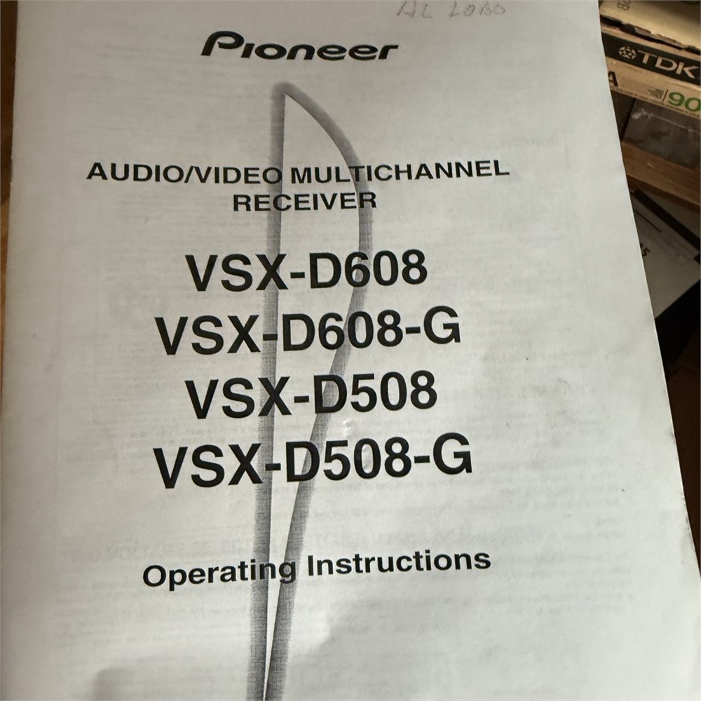 Rust Belt Revival Online Auctions - Pioneer A/V Multi Channel Receiver VSX-816