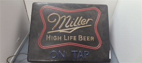 Rust Belt Revival Online Auctions - Miller High Life Light Up Beer Sign