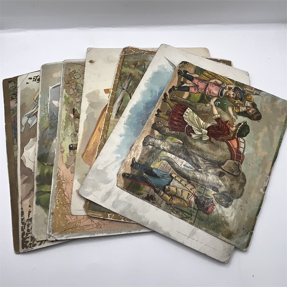 Rust Belt Revival Online Auctions - Lot of Large Antique illustrated ...