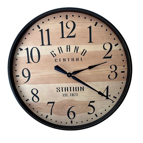Rust Belt Revival Online Auctions - Large Round Wall Clock, "Grand ...