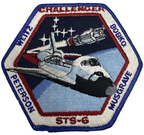 Rust Belt Revival Online Auctions - Vintage NASA Space Shuttle Challenger STS-6 Patch