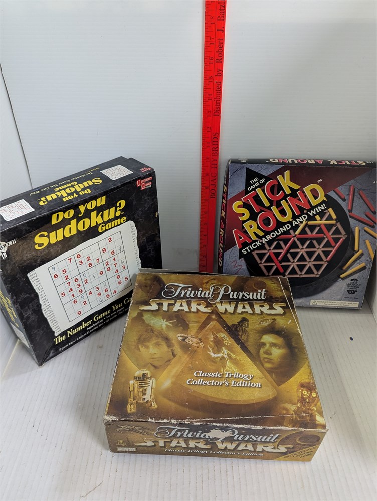 Rust Belt Revival Online Auctions - Trivial Pursuit Star Wars & Stick ...