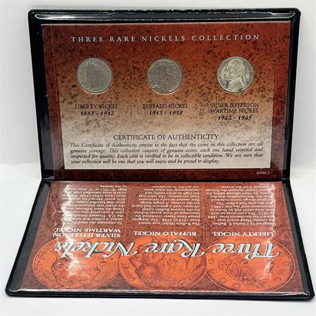 Rust Belt Revival Online Auctions - Three Rare Nickels Coin Set