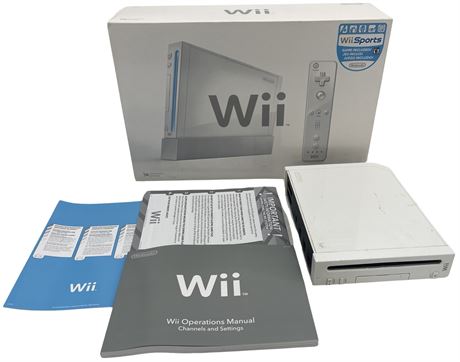 Rust Belt Revival Online Auctions - Vintage Wii Game System w/ Original Box