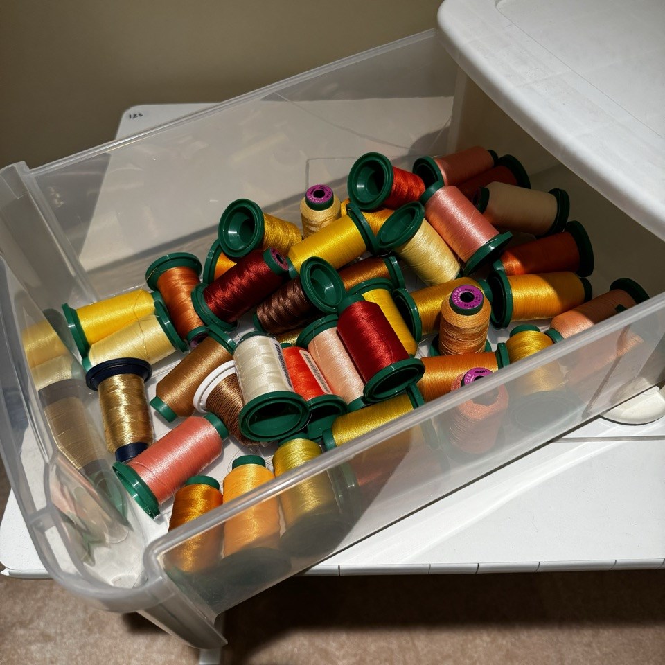 Rust Belt Revival Online Auctions - Embroidery/Quilting Colored Large ...