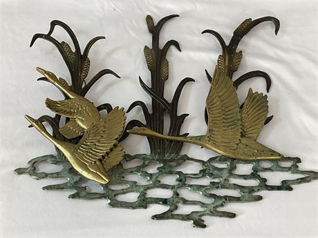 Rust Belt Revival Online Auctions - Heavy Metal Geese Scene Wall Hanging