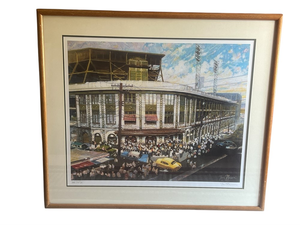 Rust Belt Revival Online Auctions - Tom Mosser Original Signed Litho Forbes Field Pittsburgh 184 ...