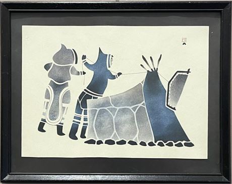 Rust Belt Revival Online Auctions - "Summer Tent" by Kiakshuk, Signed ...