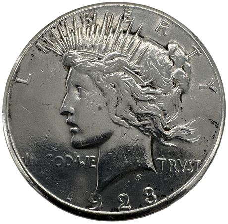Rust Belt Revival Online Auctions - 1923 S US Peace Silver One Dollar Coin