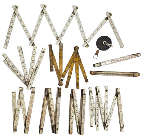 Rust Belt Revival Online Auctions - Folding Rulers and Tape Measure