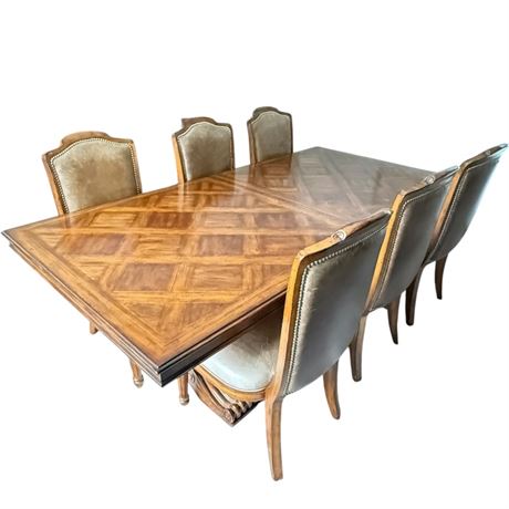 Rust Belt Revival Online Auctions - Contemporary Formal Pedestal Dining ...