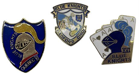 Rust Belt Revival Online Auctions - Vintage Blue Knights Police Pin Lot