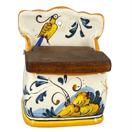 Rust Belt Revival Online Auctions - Italian Ceramic Wall Mount Salt Cellar