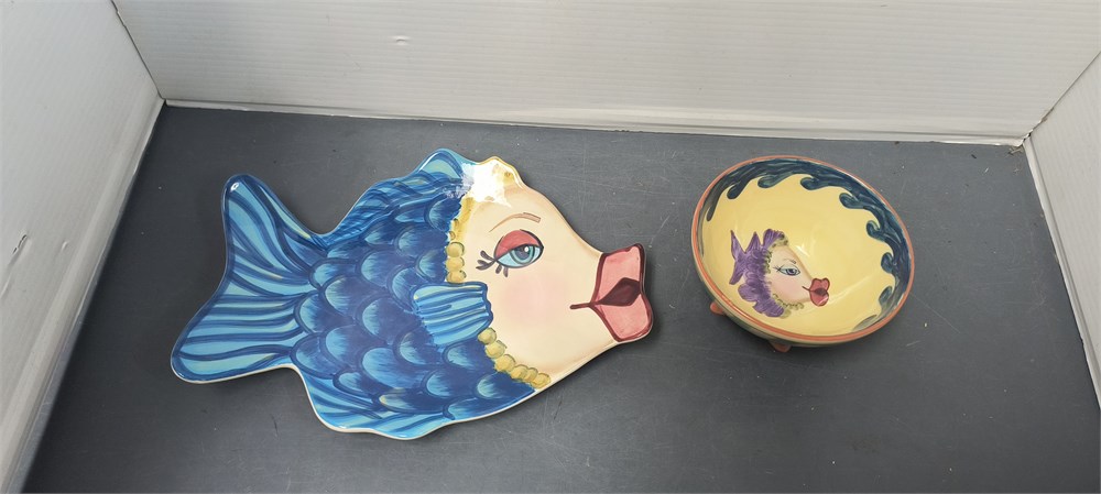 Rust Belt Revival Online Auctions - Katherine's Collection Ceramic Fish ...