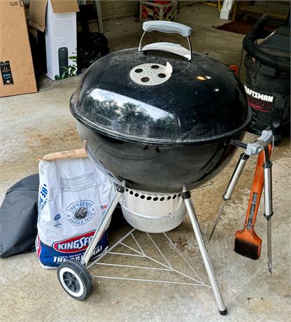 Rust Belt Revival Online Auctions - Weber Charcoal Grill with Cover