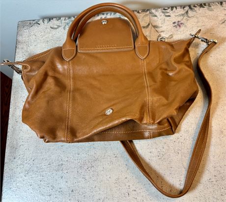 Rust Belt Revival Online Auctions - Longchamp Leather Crossbody Bag