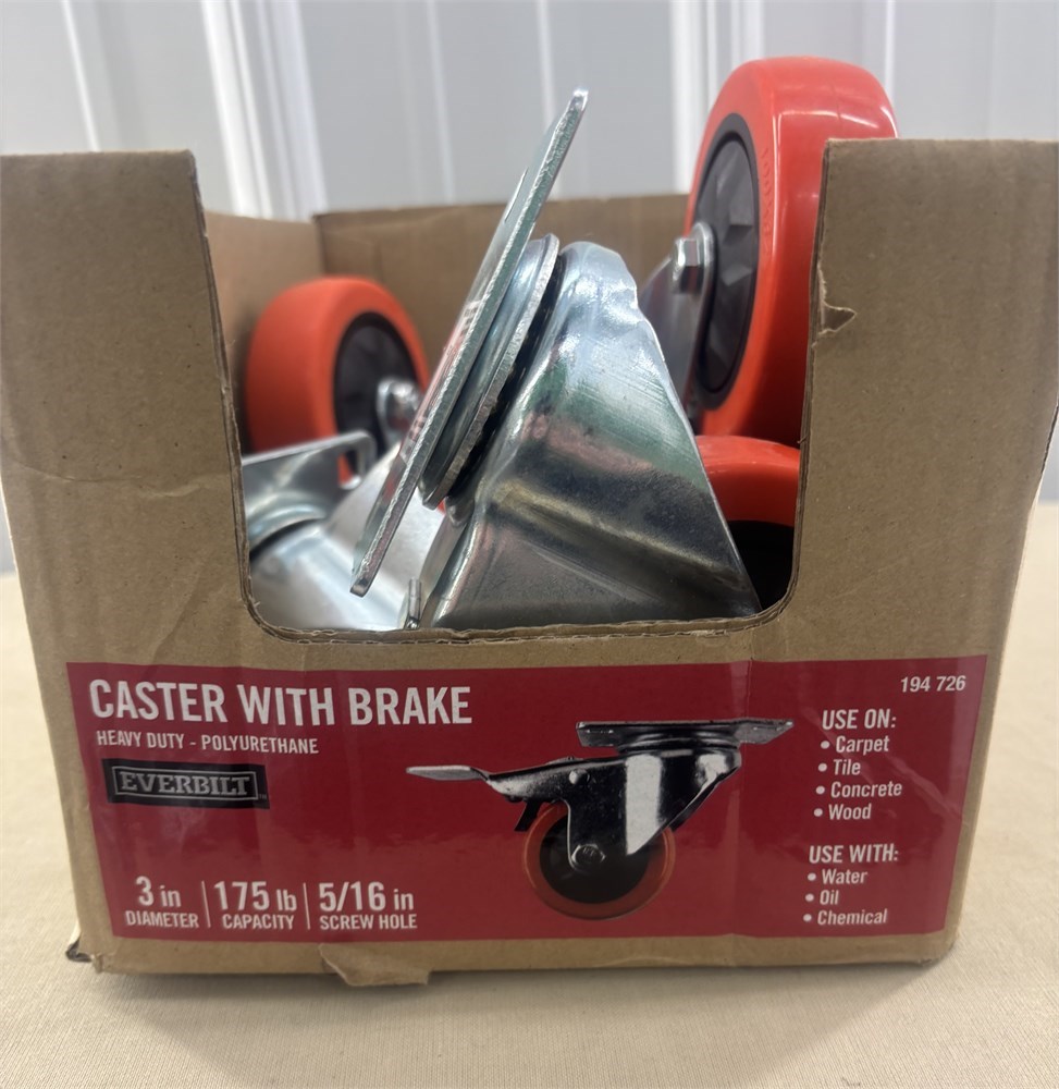 Rust Belt Revival Online Auctions - Casters With Brake.