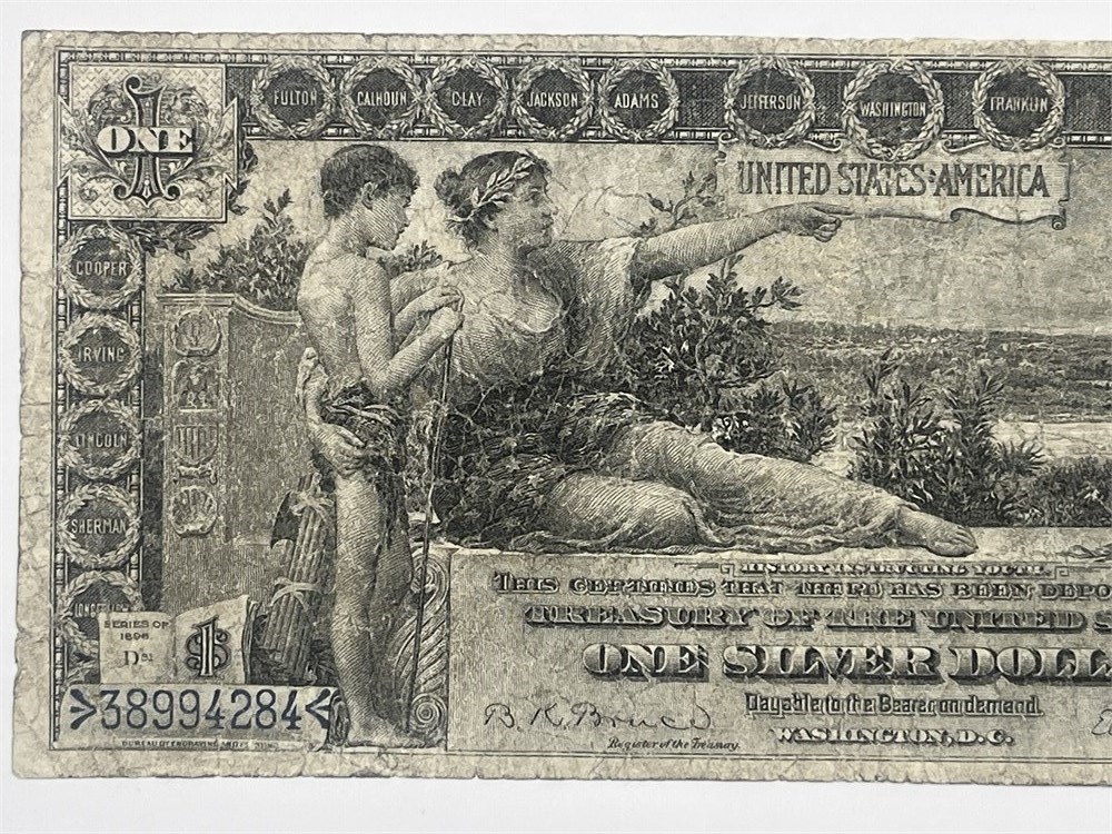 Rust Belt Revival Online Auctions - 1896 One Dollar Silver Certificate ...