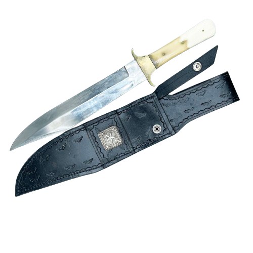 Rust Belt Revival Online Auctions - Fixed Blade Hunting Knife with Sheath