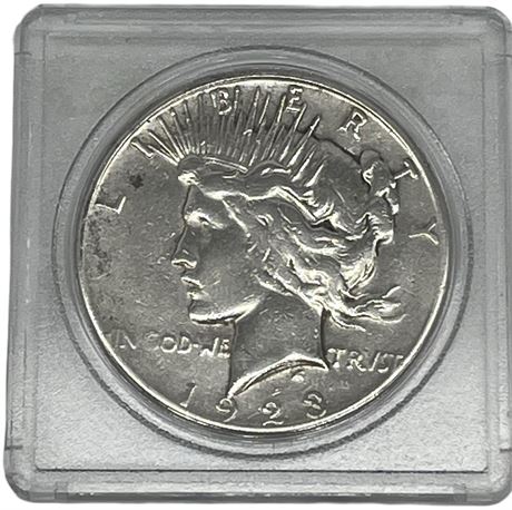 Rust Belt Revival Online Auctions - 1923 D US Peace Silver Dollar Coin