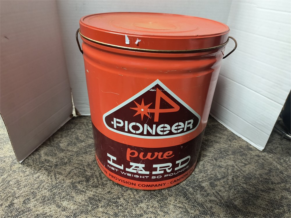 Rust Belt Revival Online Auctions - Vintage Pioneer Pure Lard Large ...