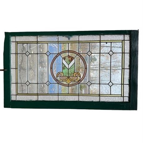 Rust Belt Revival Online Auctions - Antique Stained Glass Transom Window