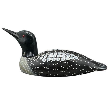 Rust Belt Revival Online Auctions - Vintage LL Bean Common Loon Wood Decoy