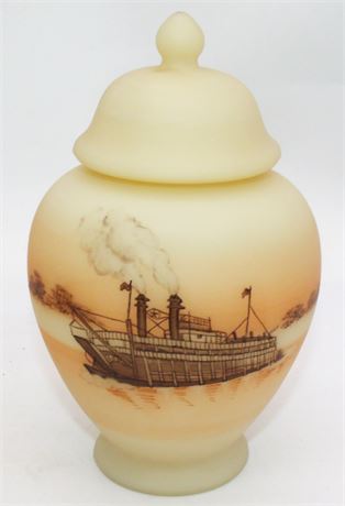 Rust Belt Revival Online Auctions - FENTON Ginger Jar Steam boat/ship ...