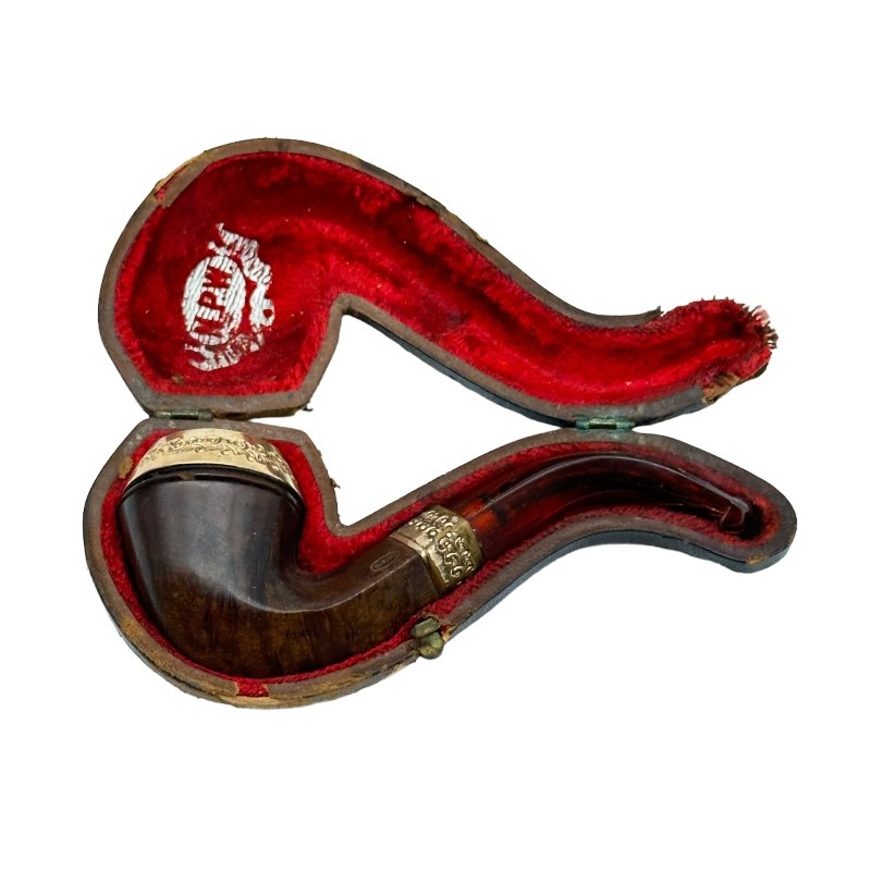 Rust Belt Revival Online Auctions - N.P.W Tobacco Pipe with Brass Inlay ...
