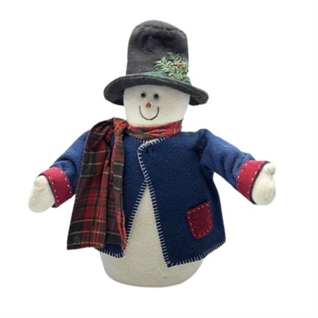 Rust Belt Revival Online Auctions - Plush Felted Snowman Door Stop With ...