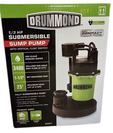 Rust Belt Revival Online Auctions - Drummond Submersible Sump Pump