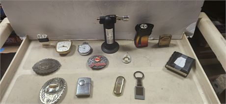 Rust Belt Revival Online Auctions - Belt buckles and lighters