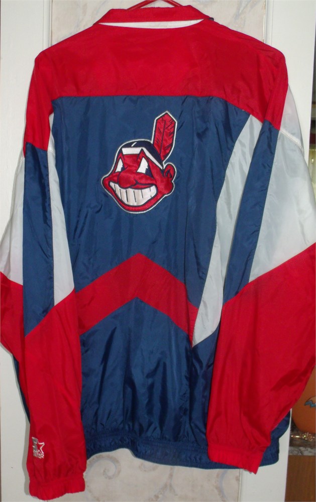 Rust Belt Revival Online Auctions - Cleve Indians Chief Wahoo Jacket XXL