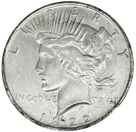 Rust Belt Revival Online Auctions - 1922 US Peace Silver Dollar Coin