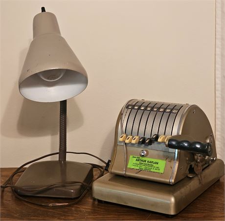 Rust Belt Revival Online Auctions - Vintage Paymaster \ Desk Lamp
