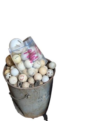 Rust Belt Revival Online Auctions - Bucket of Golf Balls