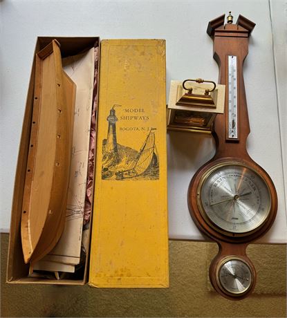 Rust Belt Revival Online Auctions - Model Shipways Kit, Jason Barometer ...