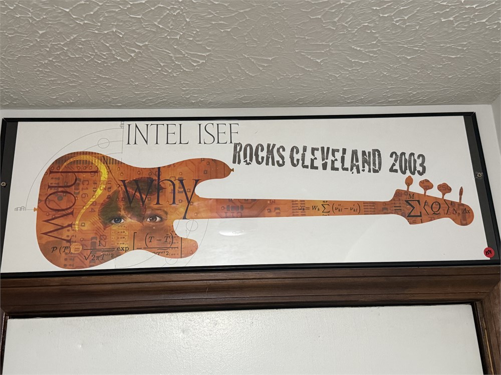 Rust Belt Revival Online Auctions - 36" Cleveland Rocks Framed Art