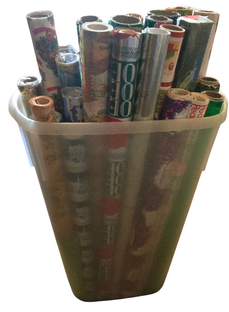 Rust Belt Revival Online Auctions - Wrapping paper roll container ...