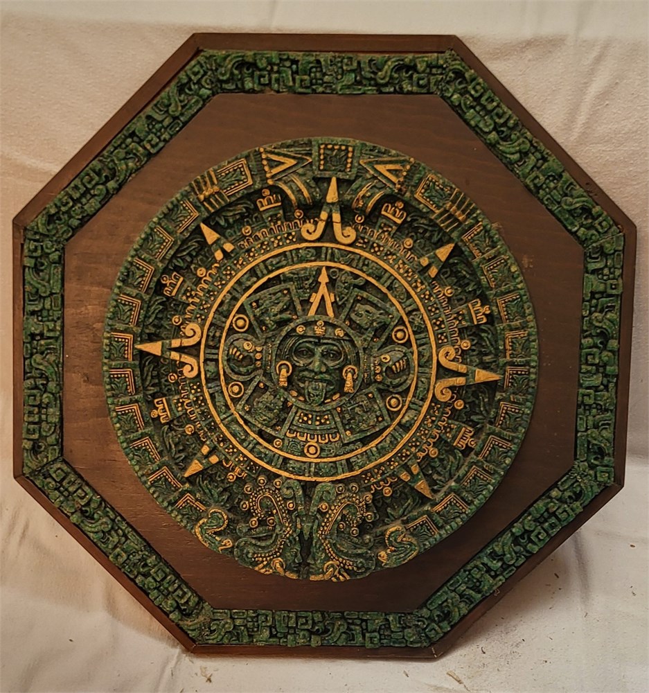 Rust Belt Revival Online Auctions - Vintage El Arte Azteca Sun Stone ...