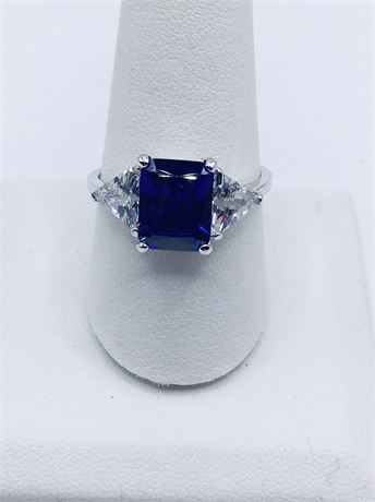 Rust Belt Revival Online Auctions - Beautiful 925 Emerald Cut Sapphire ...